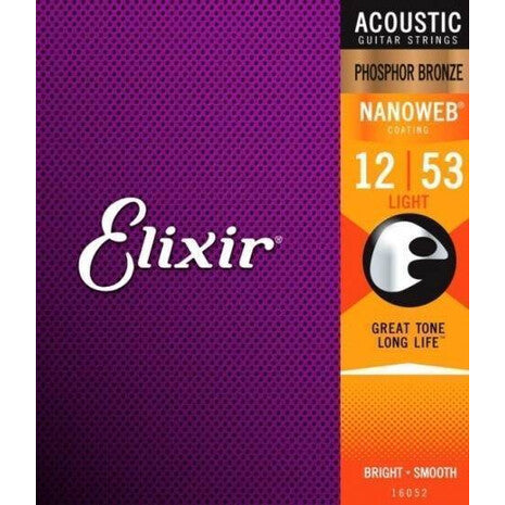 Juego de Cuerdas Para Guitarra Acustica Elixir Phosphor Bronze 16052 – BACKSTAGE